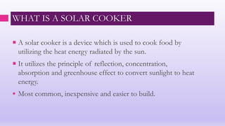 Solar cooker introduction | PPTX