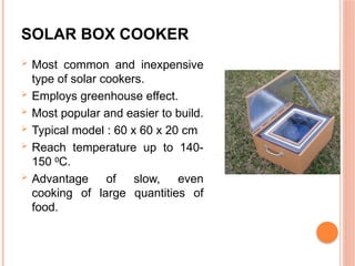 Solar Cooker Most popular and easier to build. | PPTX