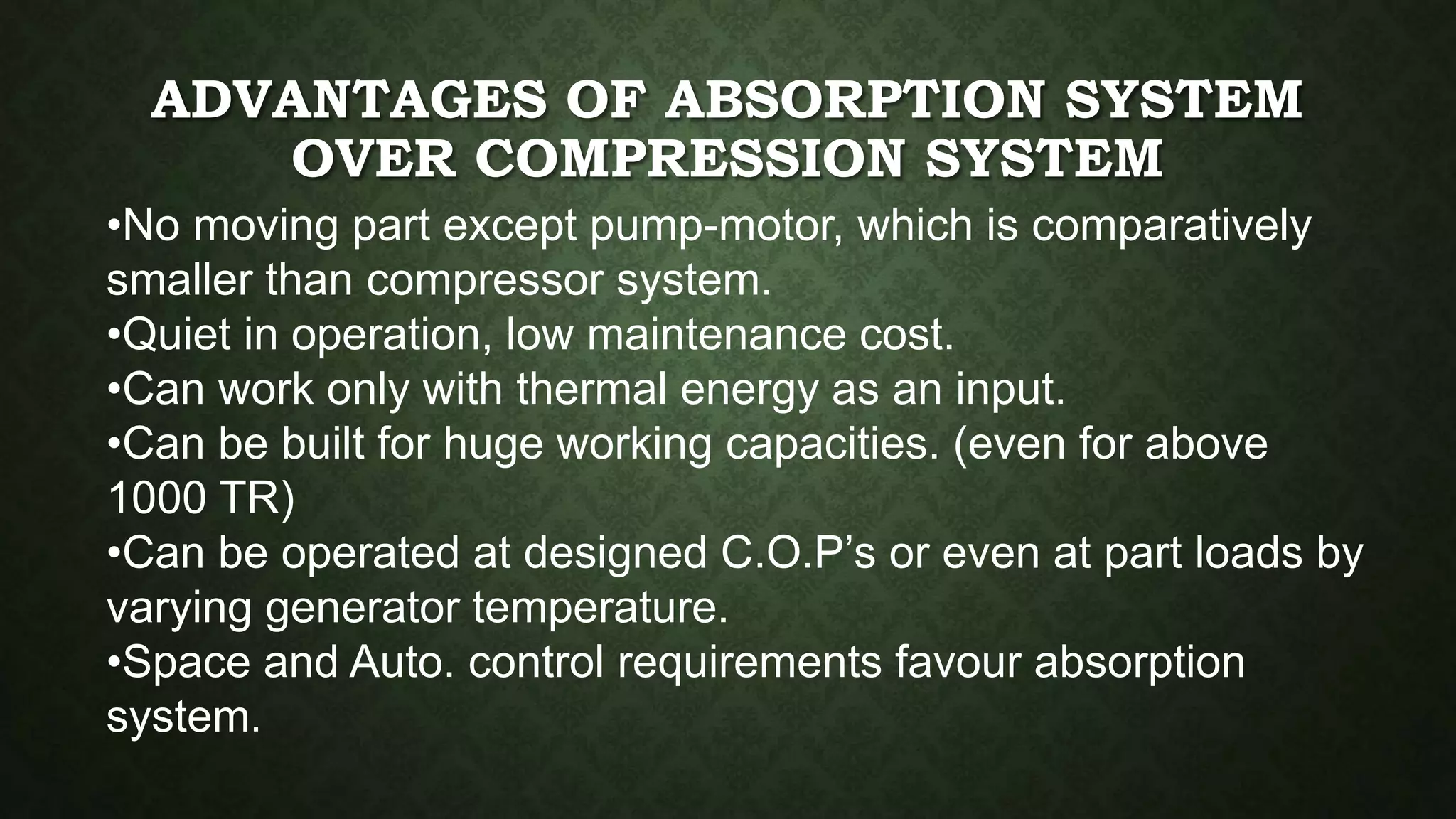 Cooling applications of solar system ppt | PPTX