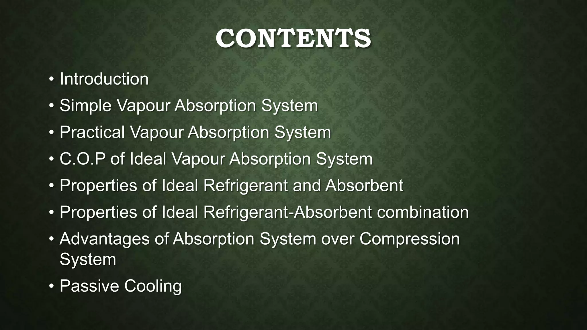 Cooling applications of solar system ppt | PPTX