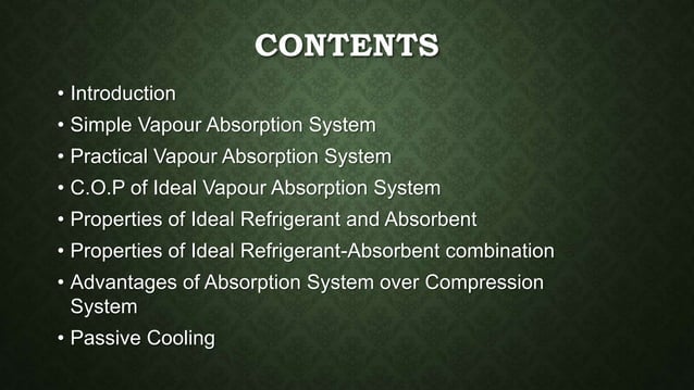 Cooling applications of solar system ppt | PPT