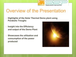 Solar demo plant | PPTX