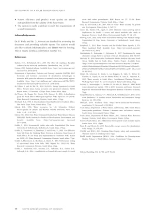 Solar Desalination Plant for South African industry | PDF