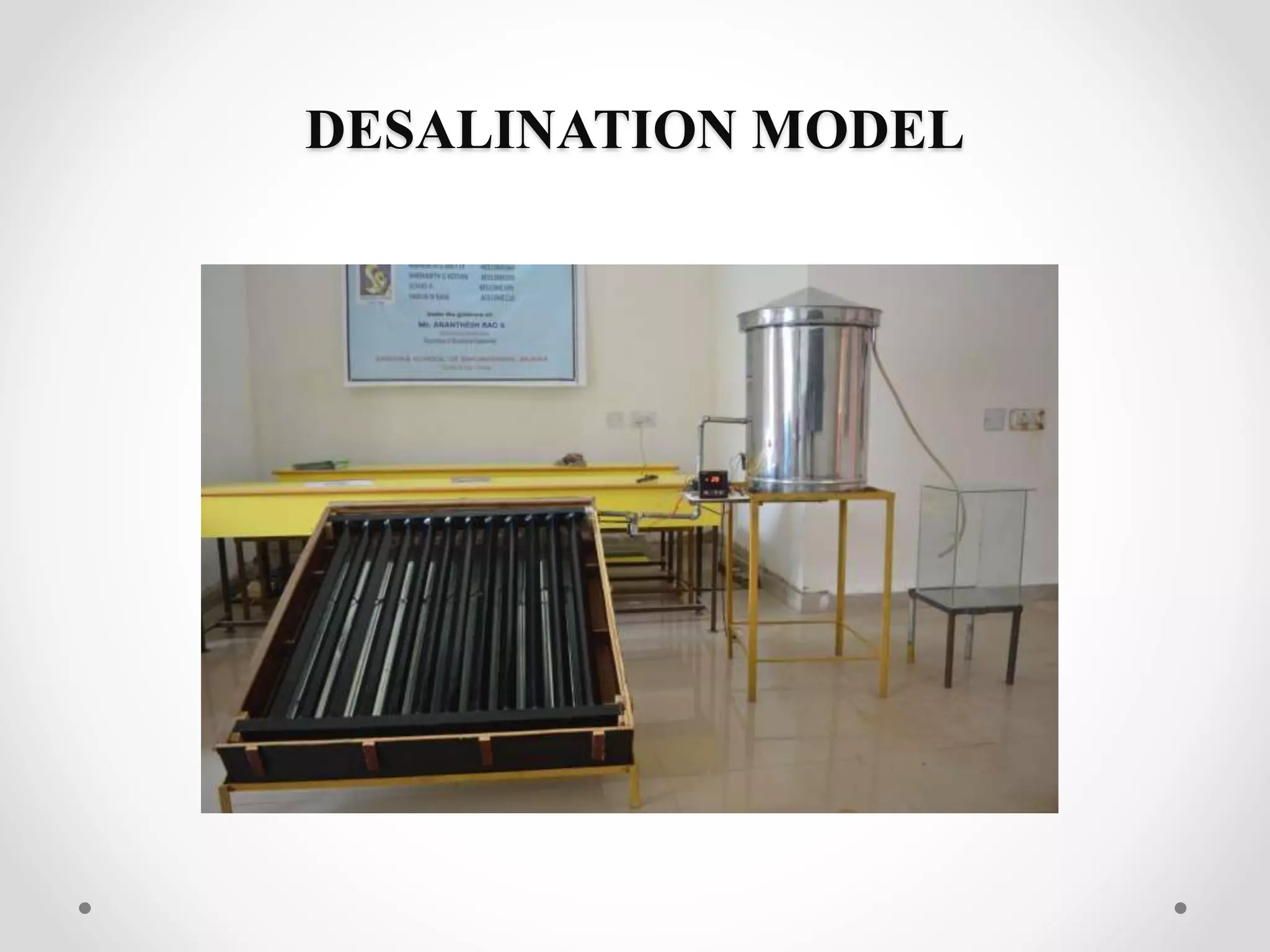 Solar desalination system | PPTX