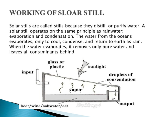Solar distillation | PPTX