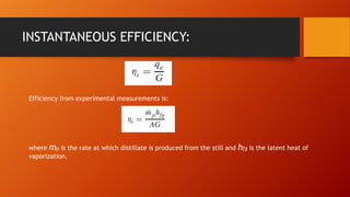 Solar distillation presentation | PPT