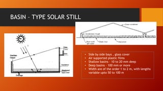 Solar distillation presentation | PPT