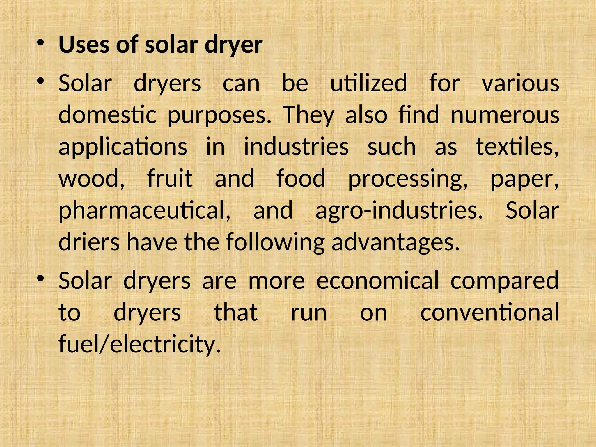 Solar Dryers and stills and its types.ppt