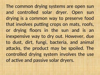 Solar Dryers and stills and its types.ppt | Home Appliances | Home & Garden