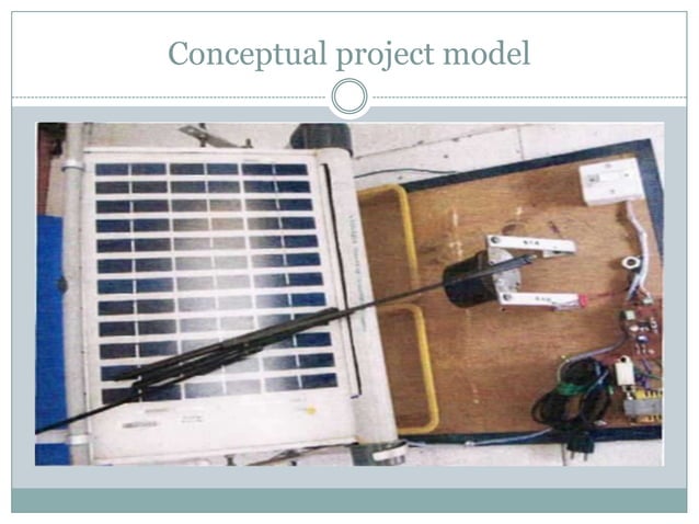 Solar dust cleaning system | PPT