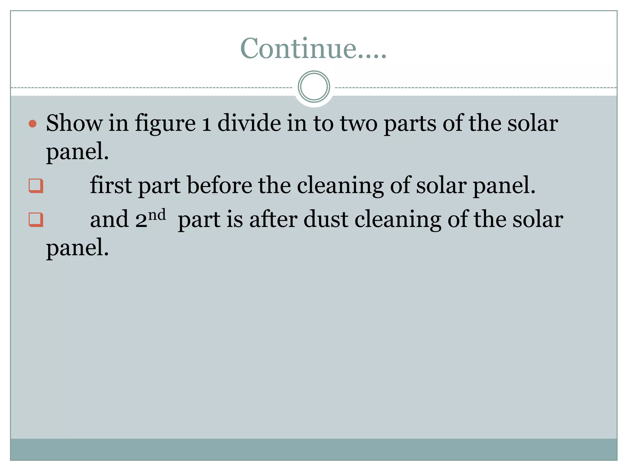 Solar dust cleaning system | PPTX