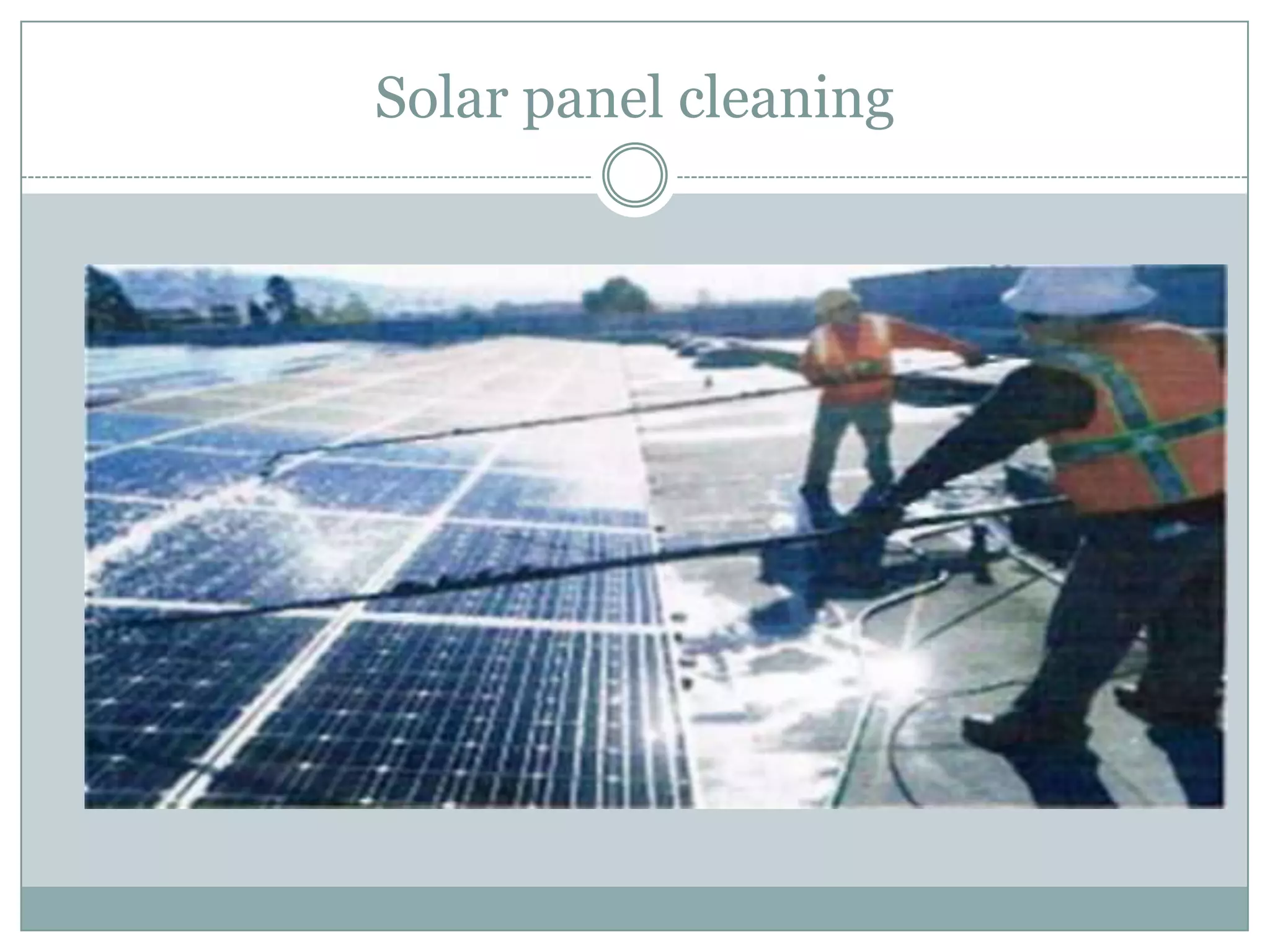 Solar dust cleaning system | PPTX