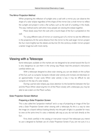 Solar Eclipse Viewing Guide | PDF | Eye and Vision Conditions | Diseases and Conditions