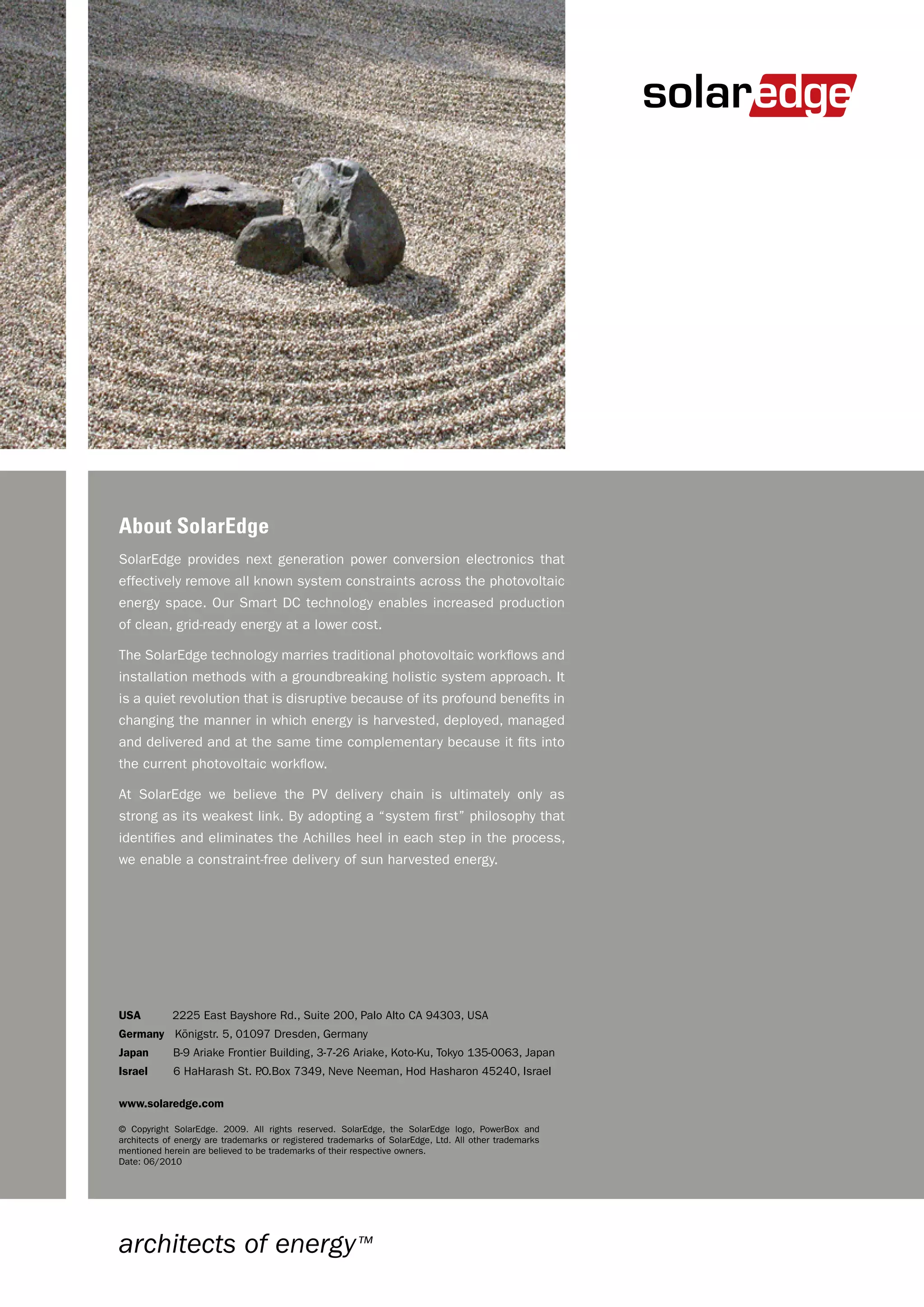 SolarEdge_Distributed_Power_Harvesting_System_Overview | PDF