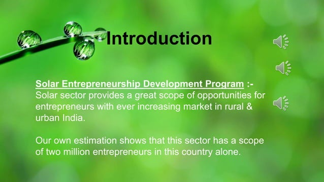 Solar Entrepreneur Development Program | PPT