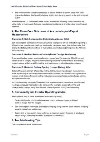 Hybrid Inverter Import/Export Meter Guide: CT Clamp Monitoring, Self ...
