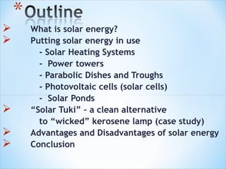 Solar energy | PPT