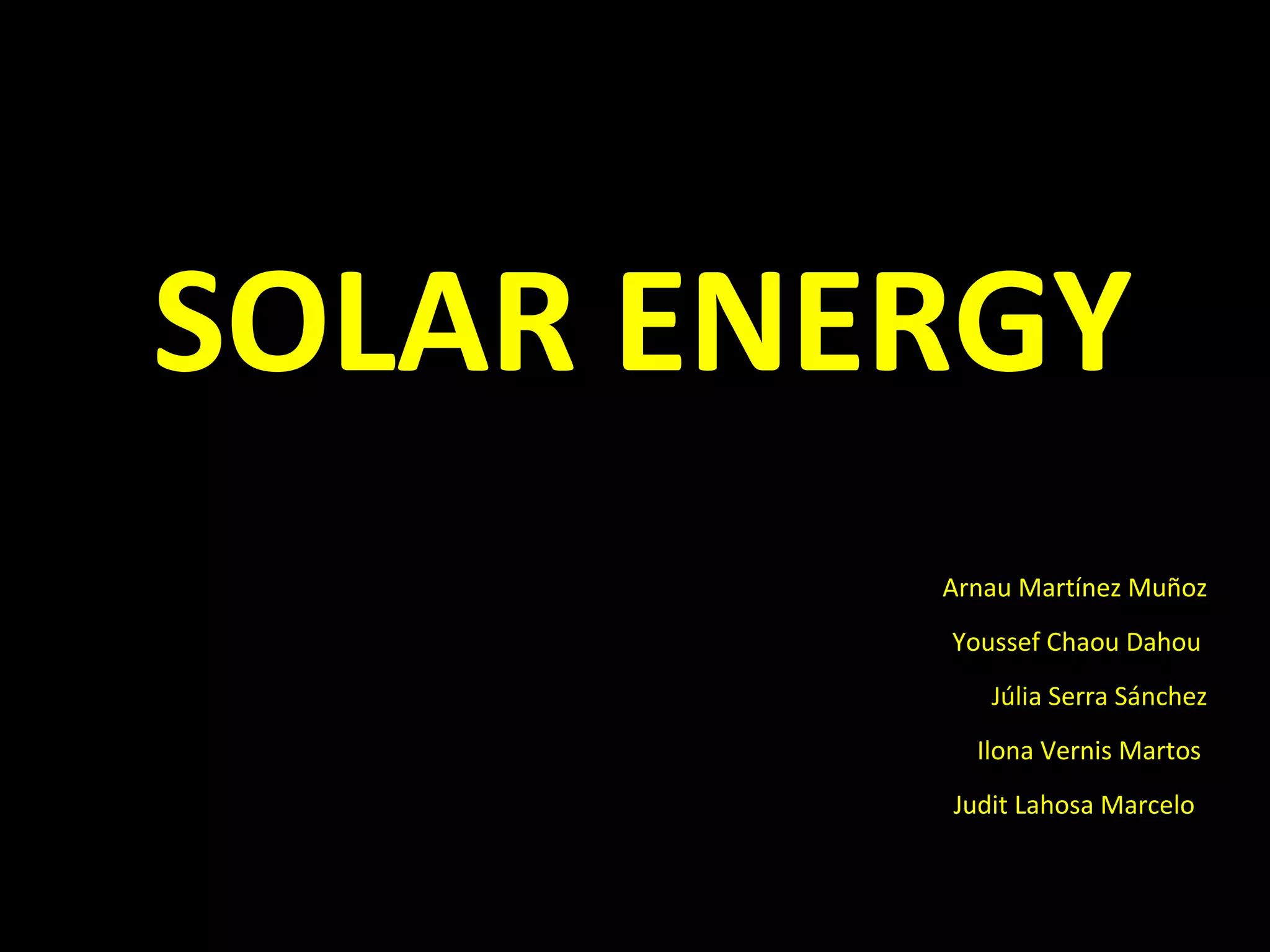 Solar energy | PPT