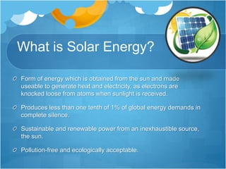 Solar Energy | PPT