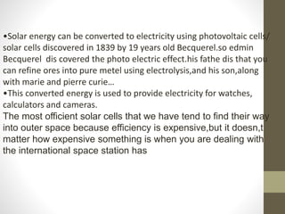 Solar energy | PPT