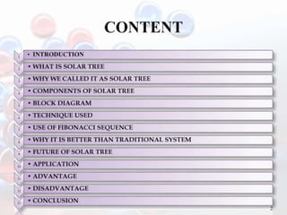 POWERPOINT PRESENTATION ON SOLAR TREE | PPTX