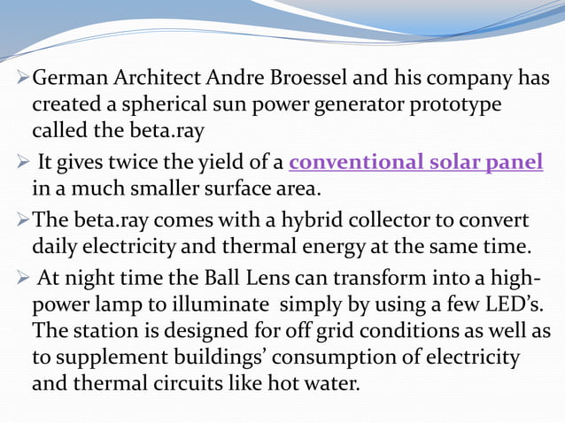 Solar energy harvesting and its applications | PPTX | Power and Energy ...