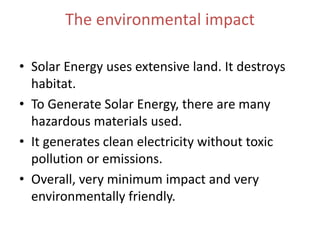 Solar energy | PPT