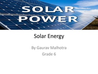 Solar energy | PPTX