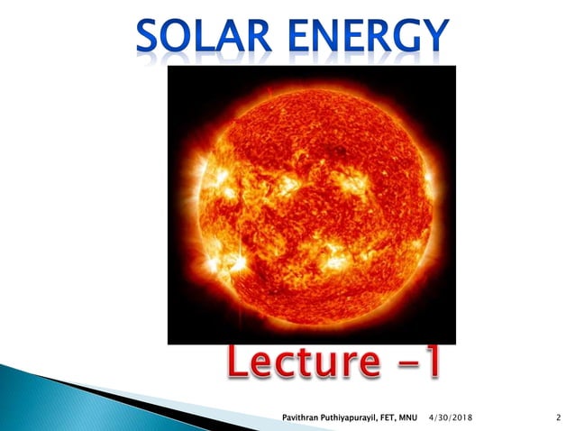 Solar energy | PPT