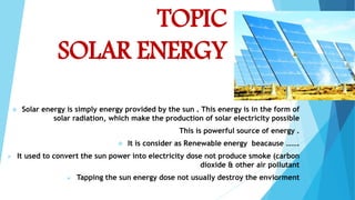 Solar energy | PPT