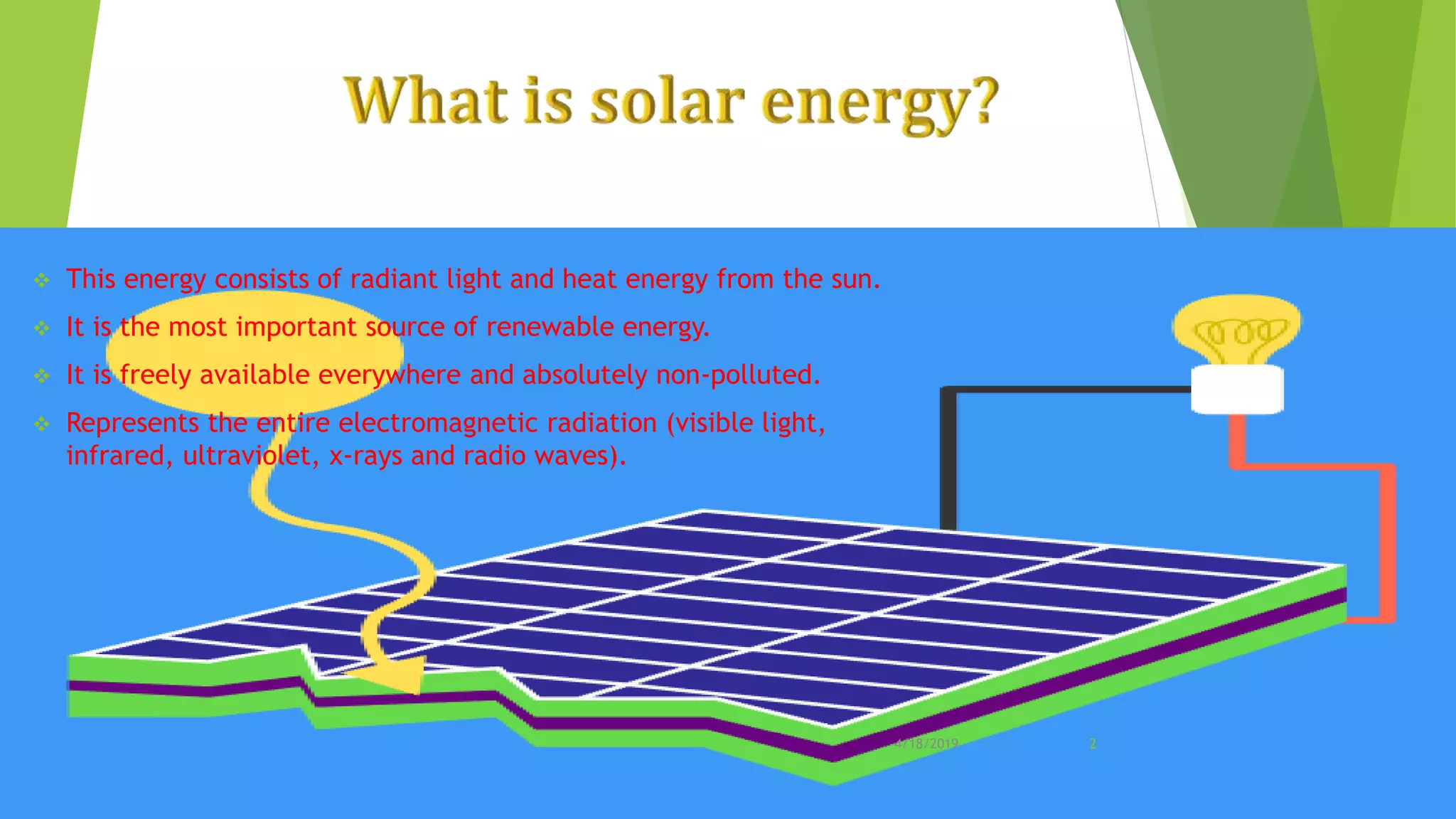 Solar energy ppt | PPT