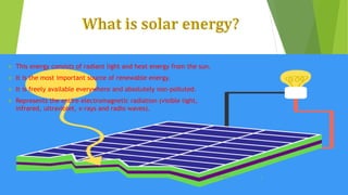 Solar energy ppt | PPTX