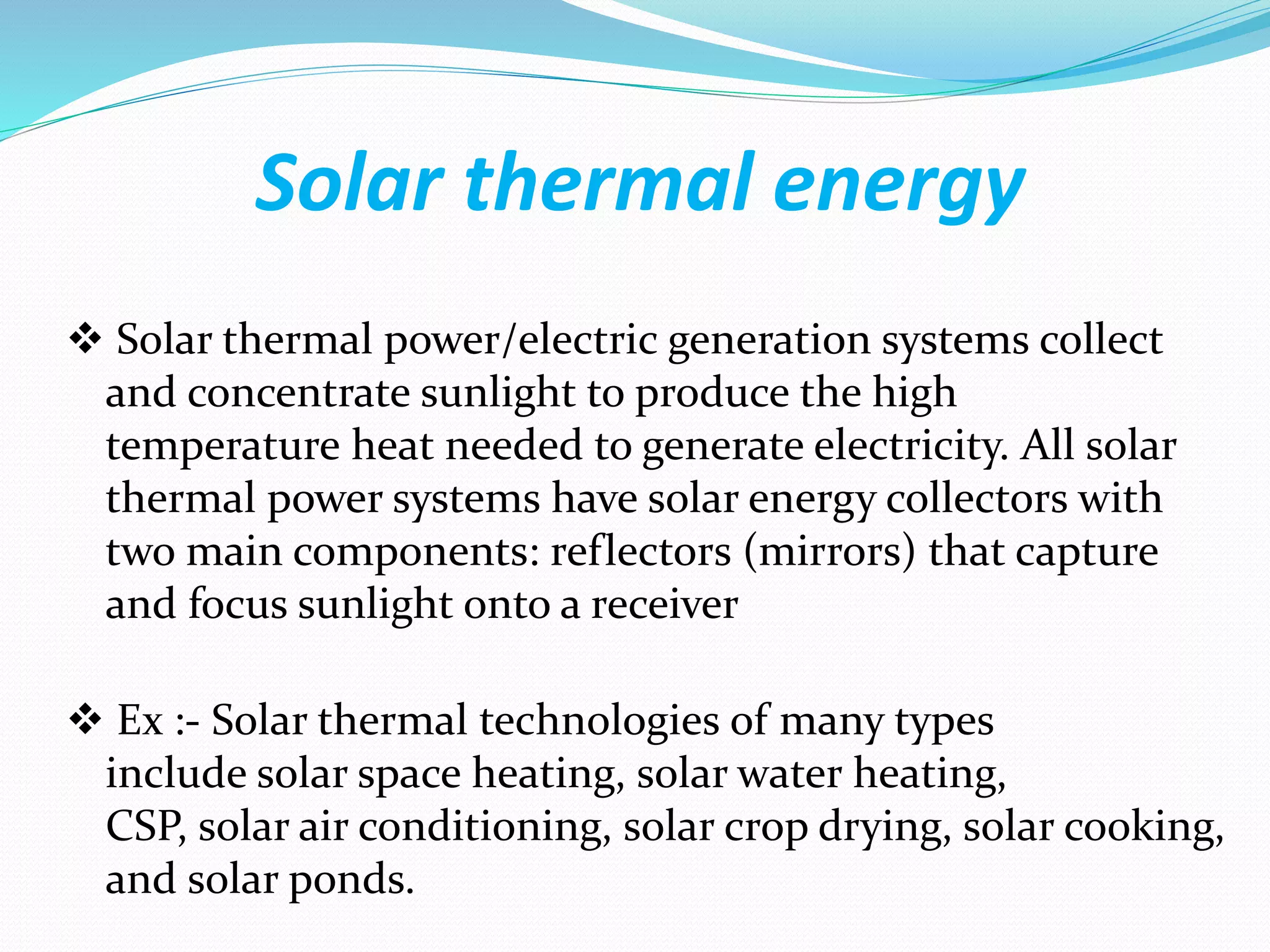 Solar energy and types of solar energy | PPTX