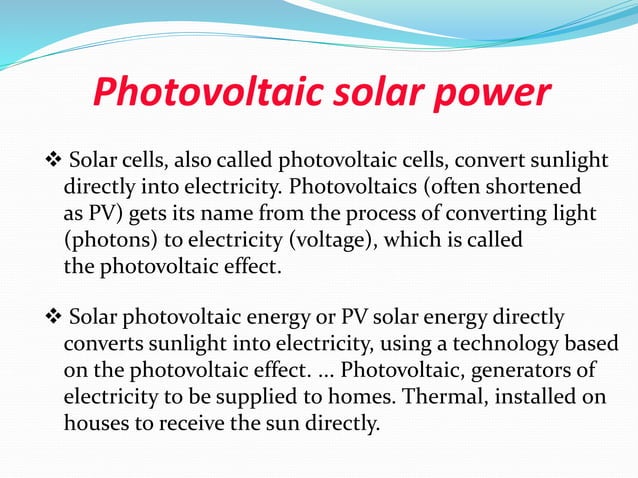 Solar energy and types of solar energy | PPTX