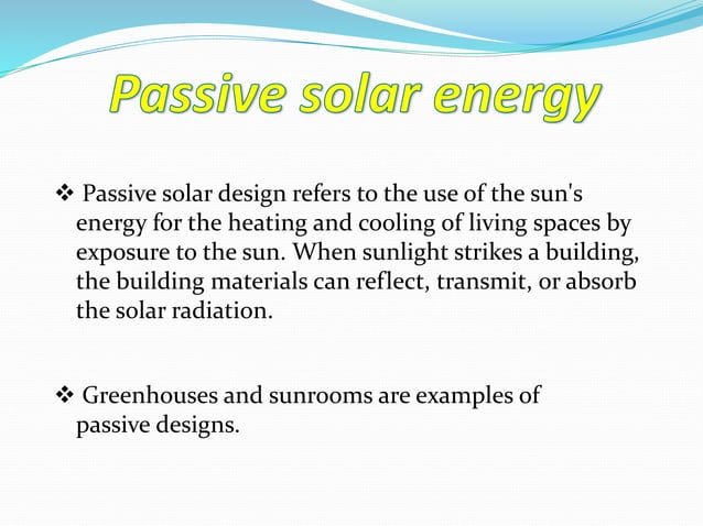 Solar energy and types of solar energy | PPTX