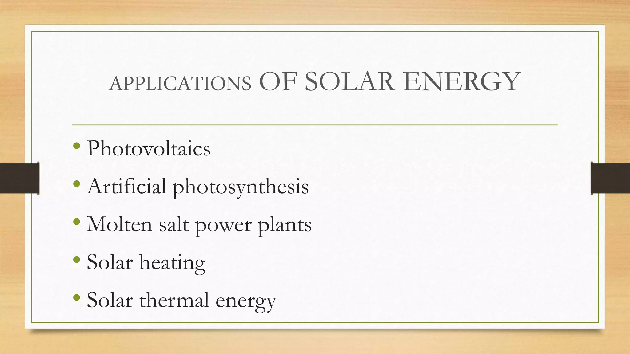 Solar Energy - The ultimate renewable resource | PPTX
