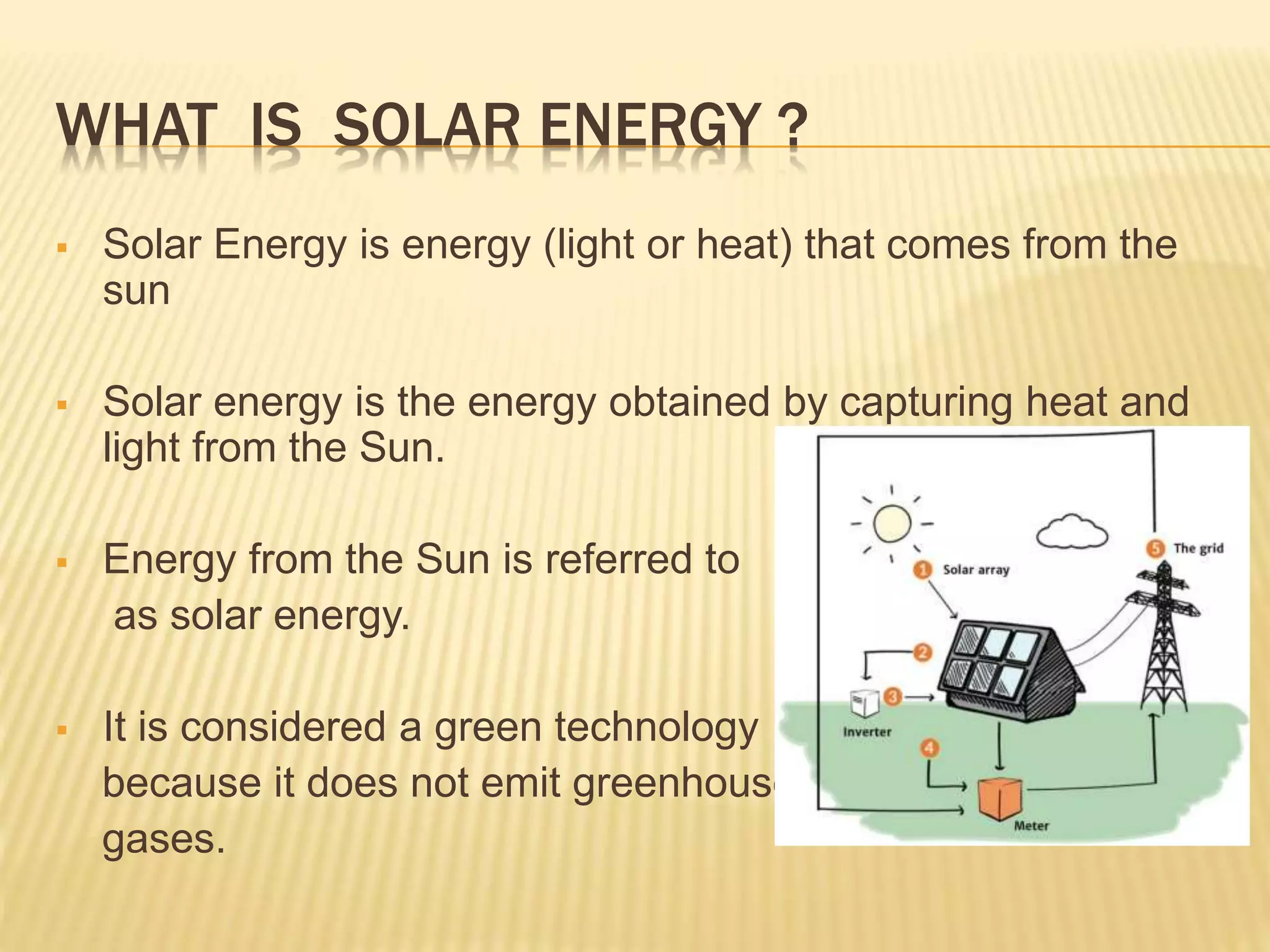 Solar Energy presentation ppt | PPTX