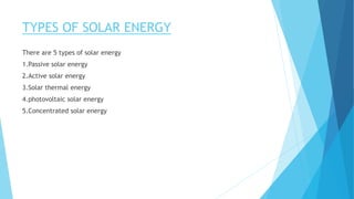 Solar energy is renewal source of energy | PPT