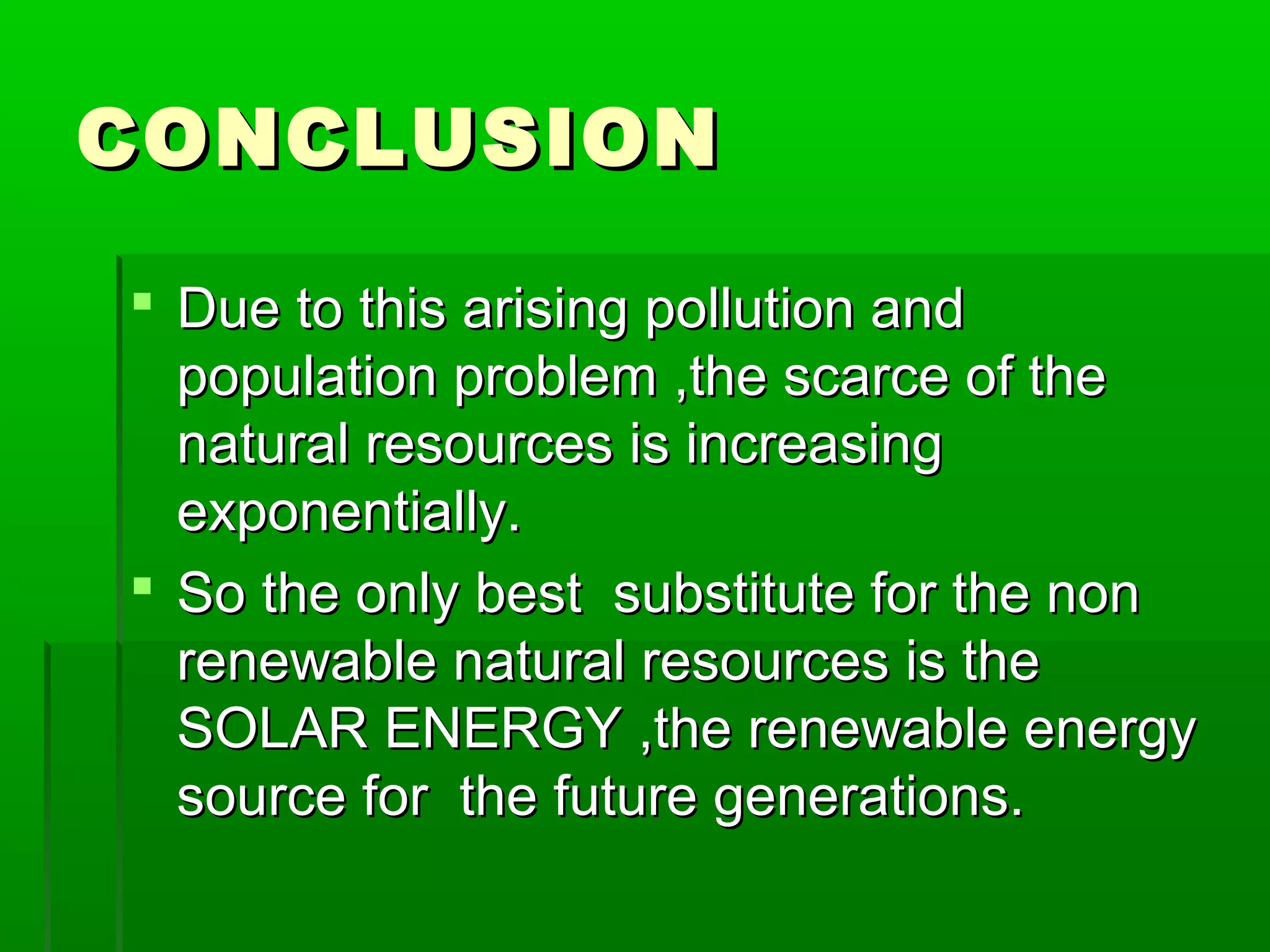 Solar energy renewable energy for the future | PPT