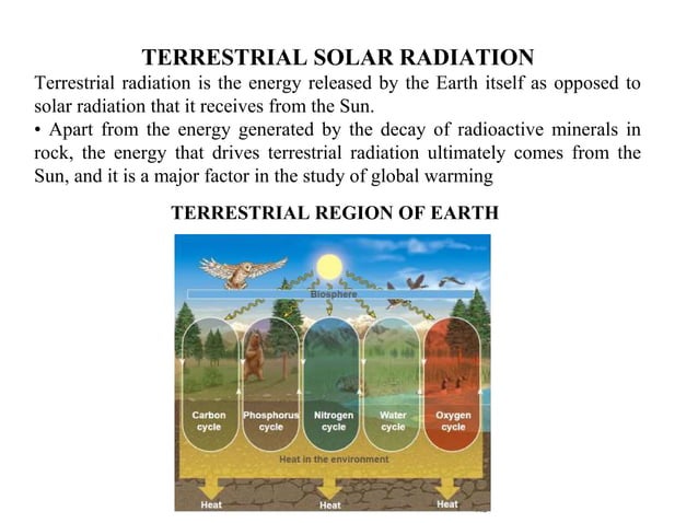 Principles of Solar radiation unit 1- Renewable Energy sources | PPT | Science
