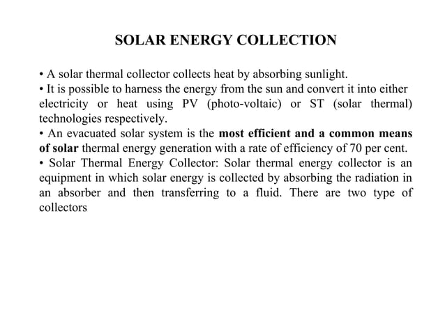 Principles of Solar radiation unit 1- Renewable Energy sources | PPT ...