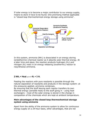 Solar Energy Capture Transform Store Utilize | PDF