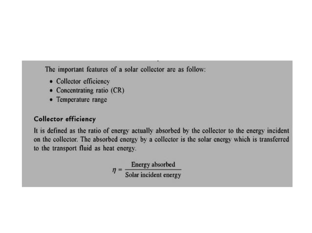 solar energy collection and types of collectrs | PPT