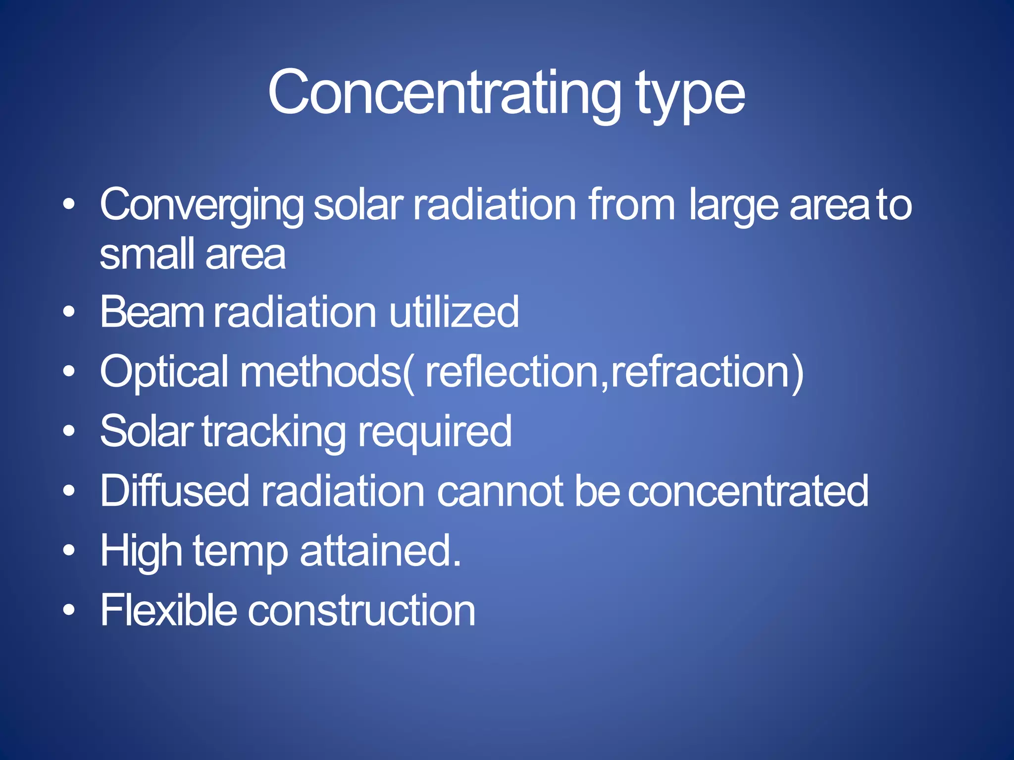 Solar energy collectors | PPTX