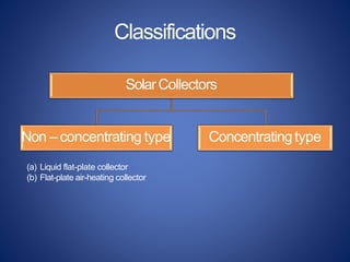 Solar energy collectors | PPTX