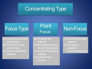 Solar energy collectors | PPTX