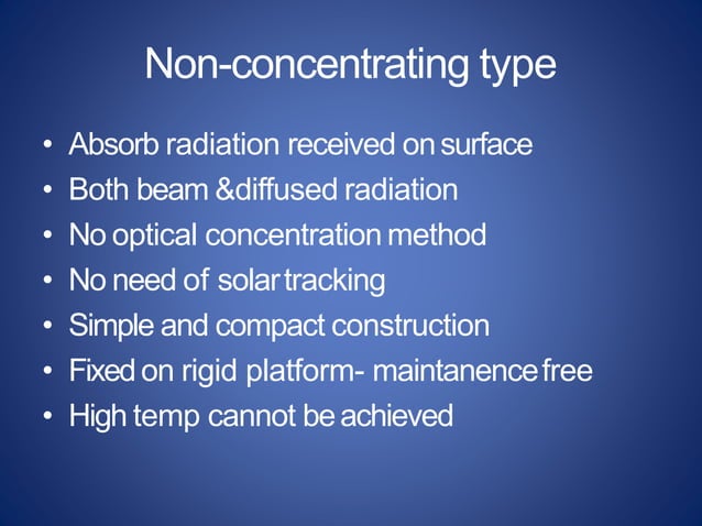 Solar energy collectors | PPTX | Physics | Science