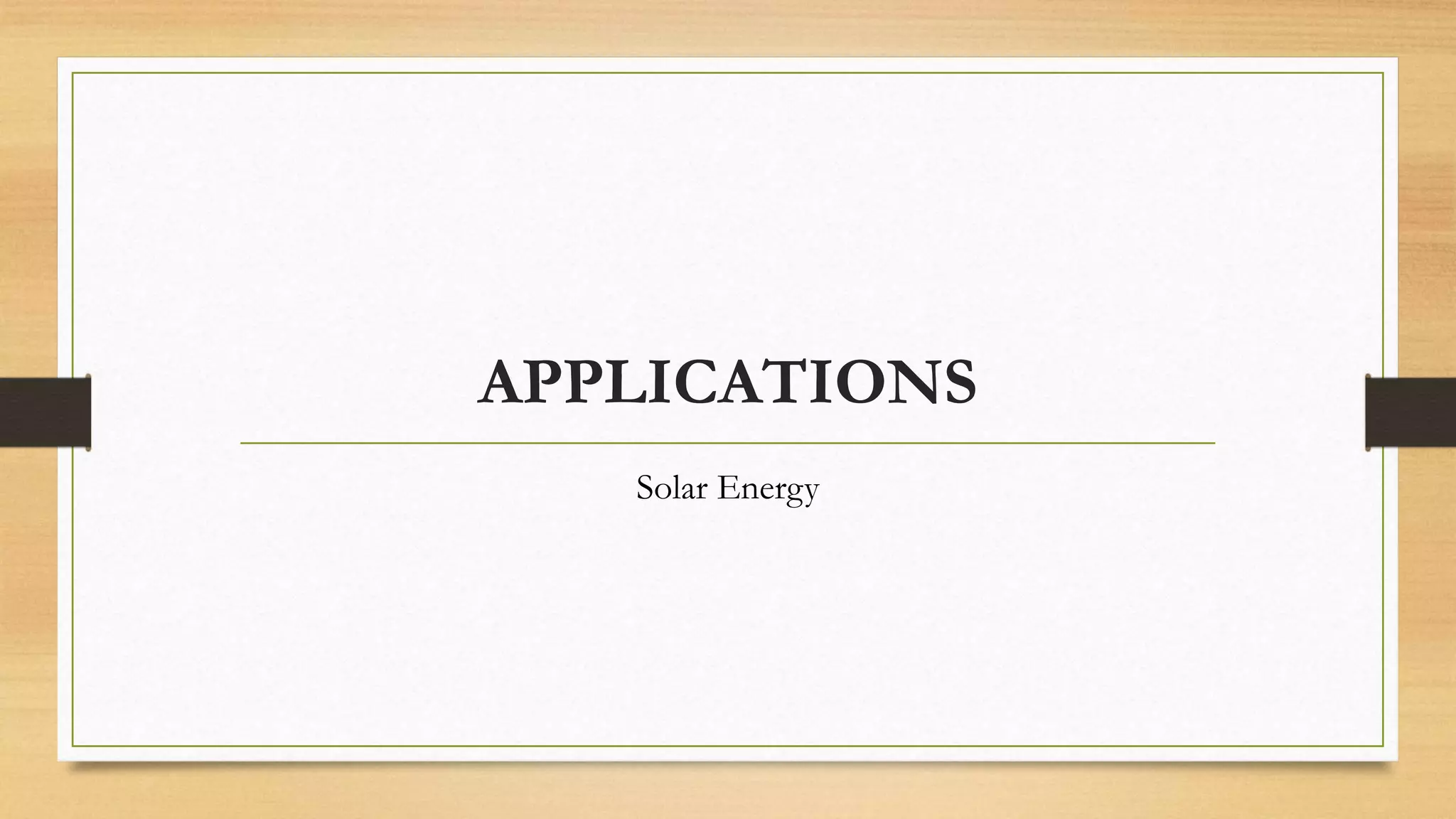 conservation of solar energy | PPTX