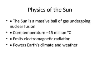 Solar_Energy_Overview FOR ELECTRICAL STUDENTS | PPTX