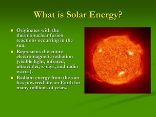 Basic Concept of Solar Energy | PPT